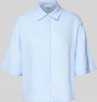 s.Oliver Red Label Relaxed Fit Bluse aus reinem Leinen