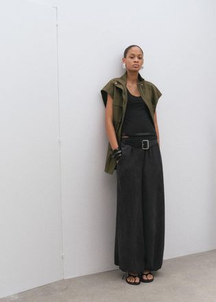 Mango Body ajust&eacute; dos nu noir - Femme - S - MANGO