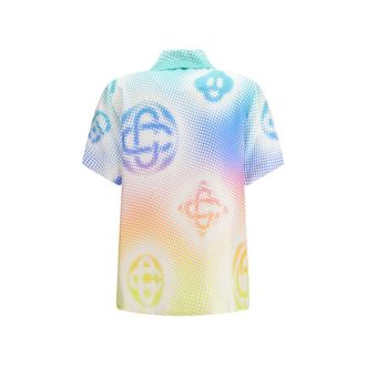 Casablanca Womens Multicolor Silk Shortsleeve Shirt