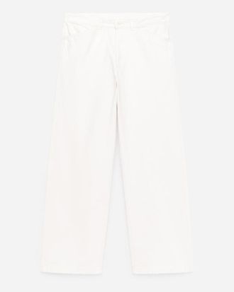 Arket Lockere Canvas-Hose -Wei&szlig;