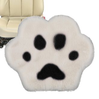 Generic Cat Paw Cushion, Plüsch Autositzkissen, Cat Paw Seat Protector Pad für Auto, Cute Warm Fuzzy Matte für LKW SUV, Automotive Accessories, 16.9 x 19.6 Zo