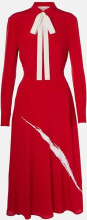 Valentino Midikleid aus Crêpe de Chine aus Seide