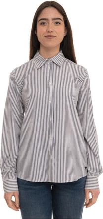Max Mara Femme, Blouses et Chemises, Bleu, Taille: 40 FR Classic cotton shirt