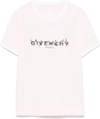 Givenchy T-Shirt mit Logo-Print - Rosa