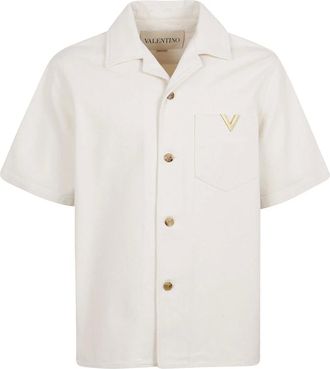 Valentino Garavani Homme, Chemises, Beige, Taille: L Chemise &agrave; Manches Courtes