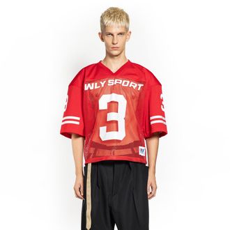 Willy Chavarria MAN RED T-SHIRTS & TANK TOPS