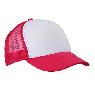 Myrtle Beach Casquette trucker 5 panneaux (white/magenta)