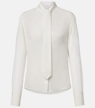Alexander McQueen Blouse en cr&ecirc;pe de chine