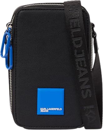 Karl Lagerfeld Karl Lagerfeld Jeans, Damen, Box Logo Reporter Bag, Schwarz, One size