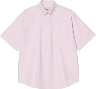 Carhartt Work in Progress Homme, Chemises, Violet, Taille: M S/S Braxton Shirt