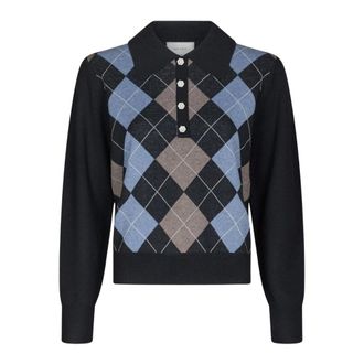 Neo Noir Polo Shirts - - Tops - Damen - Blau - XL