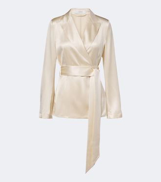 Joseph Veste Archer en satin de soie