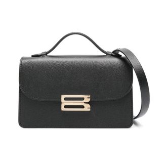Victoria Beckham Strukturierte Schwarze Leder Umh&auml;ngetasche - - Bags - Damen - Schwarzk - ONE SIZE