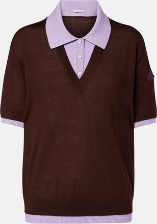 Moncler Polohemd aus Schurwolle