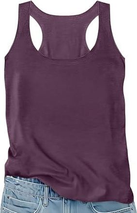 Generic Debardeur Femme Chic et &eacute;l&eacute;gant Chemisier sans Manche Imprim&eacute; D&eacute;bardeur Crop Top Ete Haut Chic et Elegant Caraco Vetement Femme Tee Shirt sans Manche 