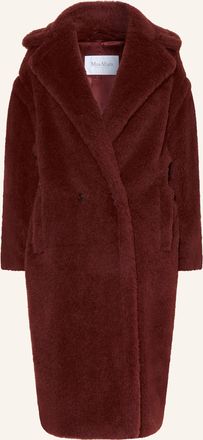 Max Mara Teddyfell-Mantel Tedgirl Mit Alpaka rot