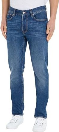 Tommy Hilfiger Jean Denton pour Homme Coupe Droite, Denim (Mandall Indigo), 28 W/32 L
