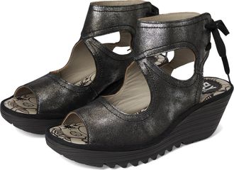 FLY London Fly London Damen YULP571FLY Sandal, Silver, 38 EU