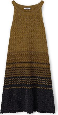 Motivi Femme, Robes, Vert, Taille: 42 FR Short Knitted Dress