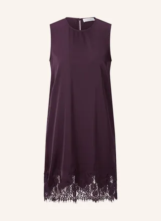 Rich & Royal Satinkleid Mit Spitze rot