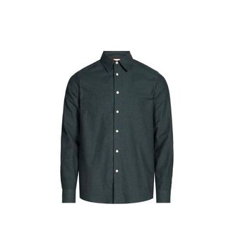 Paul Smith Chemise unie en coton et laine m&eacute;lang&eacute;s
