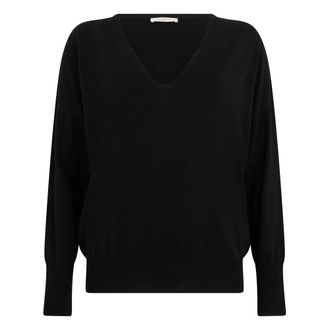 Slowear V-Ausschnitt Pullover - - Knitwear - Damen - Schwarzk - M