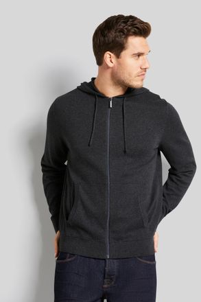 Bugatti Herren Kapuzenpullover mit Kaschmiranteil