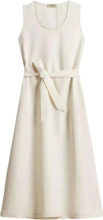 Woolrich Femme, Robes, Blanc, Taille: 38 FR Lyocell Linen Tank Dress