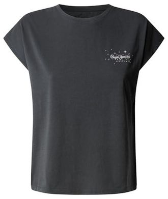 Pepe Jeans London Lorena T-Shirt, Noir (Black), S Femme
