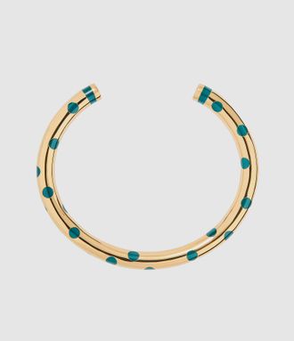 Aurélie Bidermann Jonc Positano Pois Émeraude