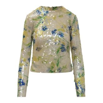 Msgm Msgm, Femme, Pulls, Multicolore, Taille: 38 FR Maille ras du cou