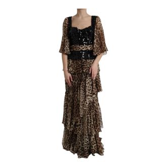 Dolce & Gabbana Maxi-Kleid - - Dresses - Damen - Mehrfarbig - L