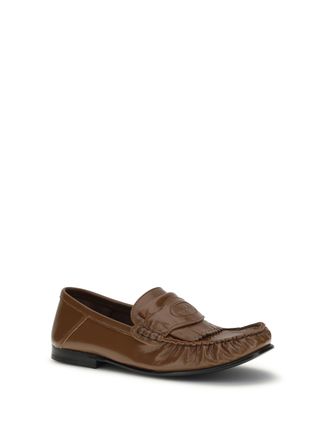 Marni Womens Leather Loafers With Tassels And Foldable Heel