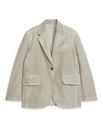 Arket Denim-Blazer In Oversized-Passform -Grau