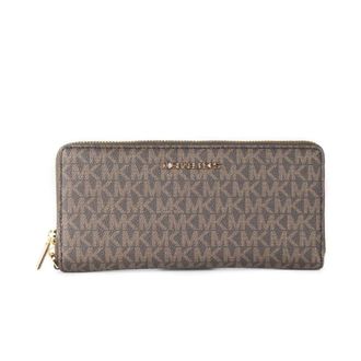 Michael Kors Femme, Accessoires, Noir, Taille: ONE Size Jet Set Travel Grande Pochette-Portefeuille avec Dragonne