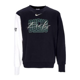 Nike Courtside Fleece Crewneck - - Sport - Herren - Schwarzk - XL
