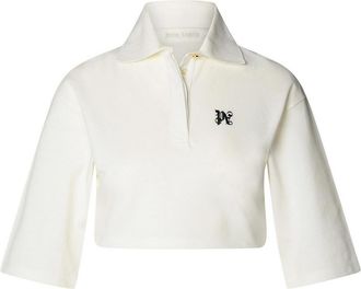 Palm Angels Poloshirt - Wei&szlig;