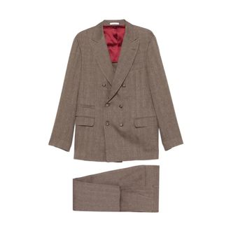 Brunello Cucinelli Herren, Anz&uuml;ge, Braun, XLGr&ouml;&szlig;e