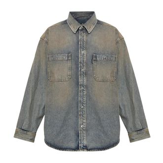 Haikure Nelson Denim Shirt - - Shirts - Herren - Grau - M