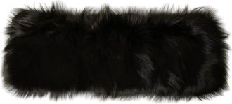 Dolce & Gabbana Femme, Accessoires, Noir, Taille: ONE Size Fur Shoulder Collar Wrap Shawl Scarf