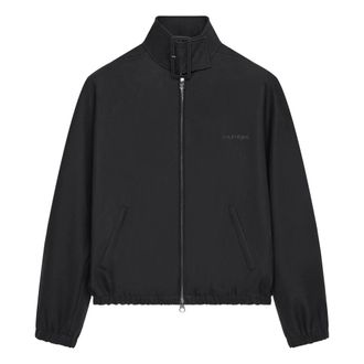 Courr&egrave;ges Femme, Vestes, Noir, Taille: 38 FR Buckle Zipped Bomber Jacket