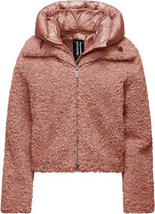 Bomboogie Femme, Vestes, Rose, Taille: 36 FR Manteau Court Bimati&egrave;re avec Capuche Amovible