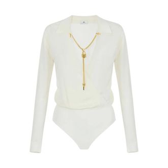 Elisabetta Franchi Body - - Tops - Damen - Wei&szlig; - M