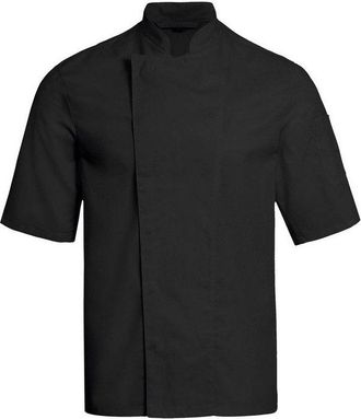 Greiff Kochjacke Greiff GASTRO Cuisine Herren Kochjacke Kurzarm Regular Schwarz