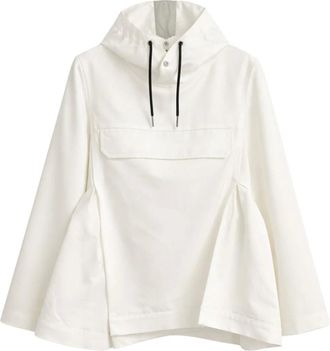 sacai Femme, Vestes, Blanc, Taille: 38 FR Veste &Eacute;vas&eacute;e