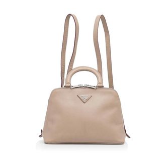 Prada Pre-owned Sac &agrave; dos Saffiano Lux Promenade - Femme - Pre-owned - Brun - Taille: ONE Size