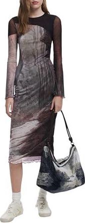 Desigual ABITO LUNGO DONNA MARRONE