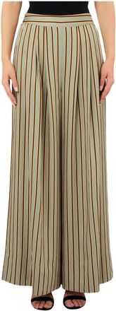Liu Jo Femme, Pantalons, Multicolore, Taille: 38 FR Wide Pantalons