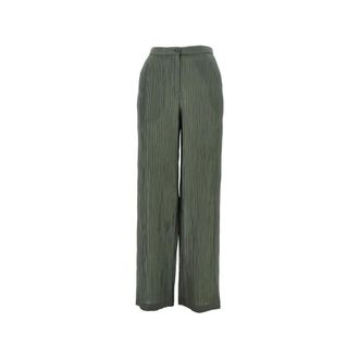 Emporio Armani Femme, Pantalons, Gris, Taille: 40 FR Wide Pantalons