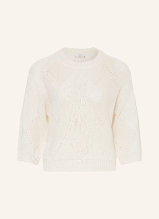 PESERICO Peserico Pullover Mit 3/4-Arm Und Pailletten weiss
